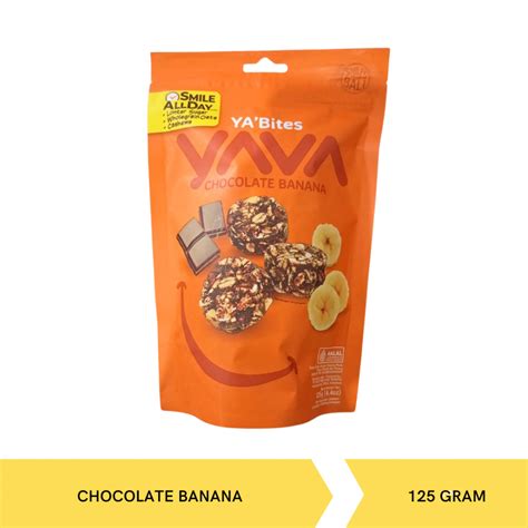 Mega Swalayan Yava Ya`bites Chocolate Banana 125g X 10