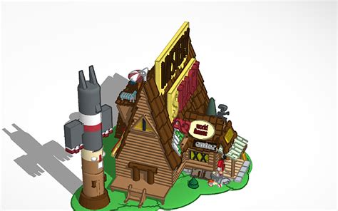 3d Design Mystery Shack Gravity Falls Tinkercad
