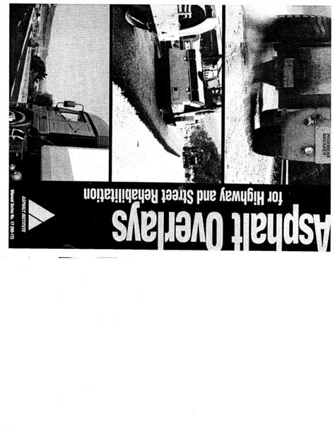 Ms 17asphalt Overlays For Highway And Street Rehabilitation Ms 17 Pdf