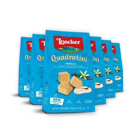 Loacker Quadratini Vanilla Bite Size Wafer Cookies India Ubuy