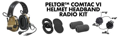 Peltor Comtac Vi Nib W Gel Earcups And Arc Mounts All Color Options — Atomic Defense