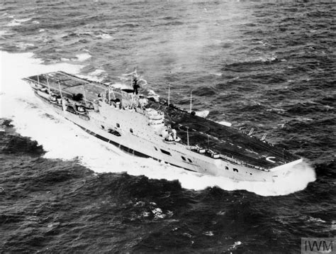 Hms Eagle British Aircraft Carrier 31 October 1951 During Her Trials
