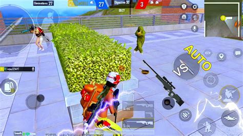 PUBG mobile 𝗔𝗪𝗠 vs 𝗔𝗨𝗧𝗢𝗧𝗗𝗠 YouTube