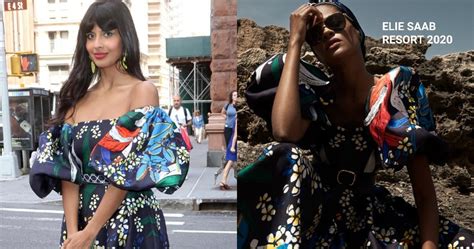 Jameela Jamil In Elie Saab At The Ny Build Series