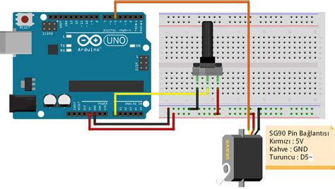 arduino ile servo motor kullanımı