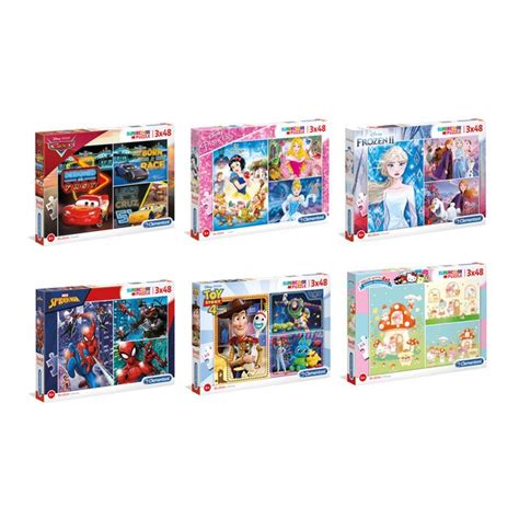 Pack 3 Puzzles De 48 Piezas Juguetes Hipercor