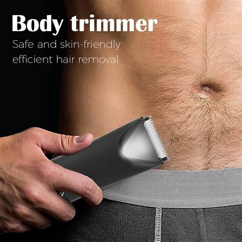 IPX7 Waterproof Ceramic Blade Electric Groin Trimmer Body Pubic Hair Trimmer With LED Light UTRUST