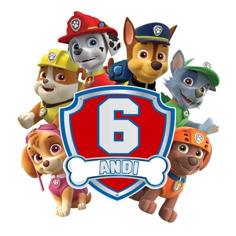 Cartel Cumpleaños Patrulla Canina Tu Fiesta Mola Mazo