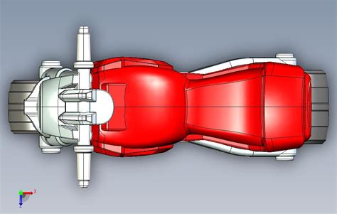 吹气摩托车可3d打印代做 Step 模型图纸免费下载 懒石网