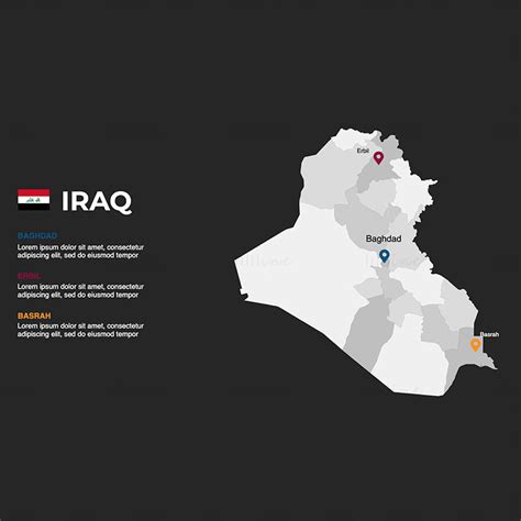 Iraq Infographics Map Editable Ppt And Keynote