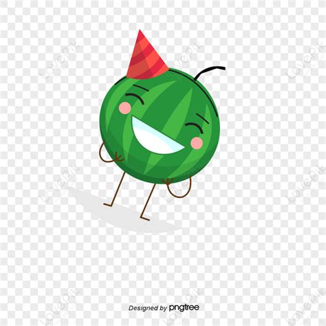 만화 수박건강한귀엽다문자 Png 일러스트 무료 다운로드 Lovepik