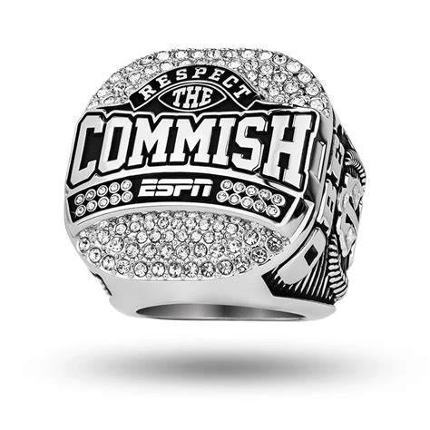 Espn Fantasy Football Draft Board Kit With Commish Ring Trophysmack