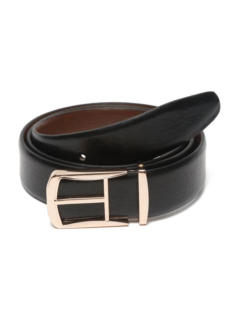 Teakwood Leather Men Textured Black Belt Teakwood Leathers