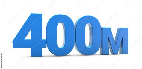 400M sign isolated on transparent background. Thank you for 400M ...