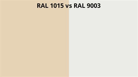 Ral 1015 Vs 9003 Ral Colour Chart Uk