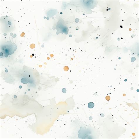 Misty Gray Watercolor Splatters Seamless Pattern Seamless Pattern