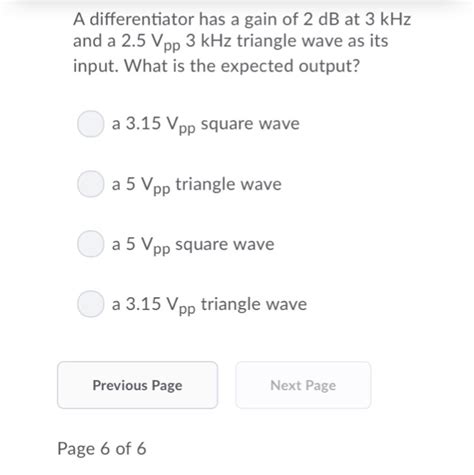 solved a differentiator has a gain of 2 db at 3 khz and a