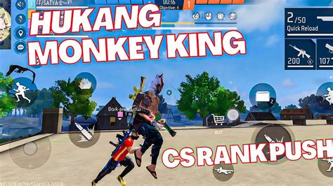 Cs Rank Push With Hukang L The Monkey King 🔥 Ff Gaming Mobile Gameplay