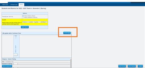 Cms Rubrics Report Cards