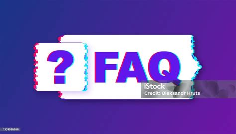 よくある質問faqバナーグリッチアイコン質問アイコンを持つコンピュータベクターの図 イラストレーションのベクターアート素材や画像を多数ご
