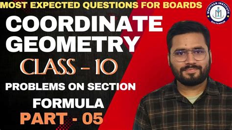 Section Formula Practice Questions For Class 10 Youtube