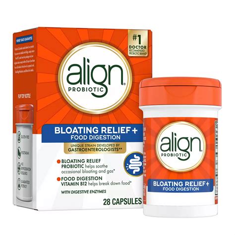 Align Probiotic Bloating Relief Food Digestion Capsules Shop Diet And Fitness At H E B