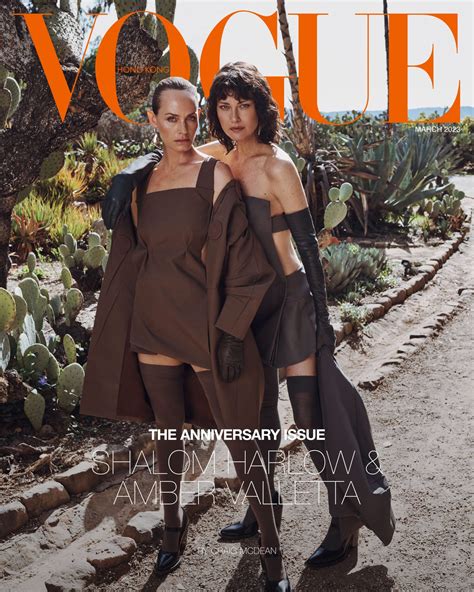 Shalom Harlow And Amber Valletta Star On Vogue Hong Kongs March Issue