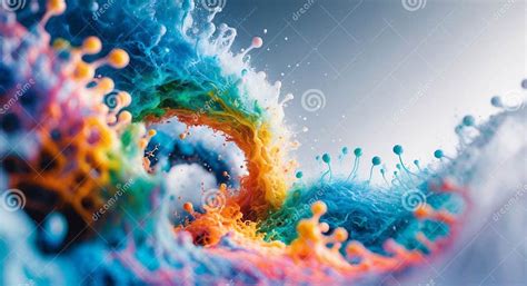 Abstract Colorful Chemical Reaction Background For Science Education