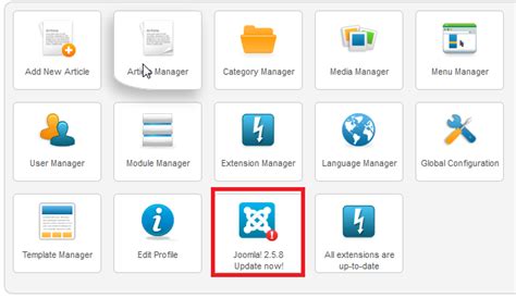 Php Joomla How To Hide Version Update Option From Admin Dashboard
