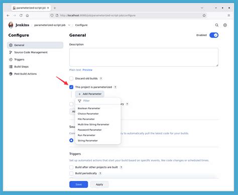 Parameterize Jenkins Builds And Use Scripts Labex