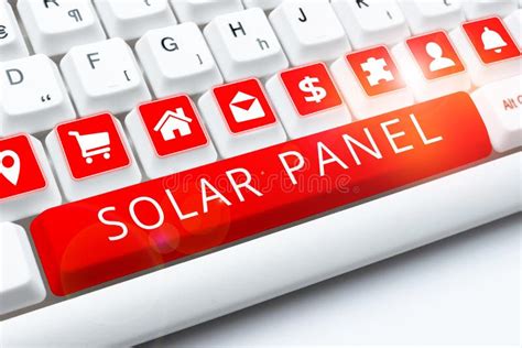Writing Displaying Text Solar Panel Concept Meaning Designed To Absorb Suns Rays Source Of