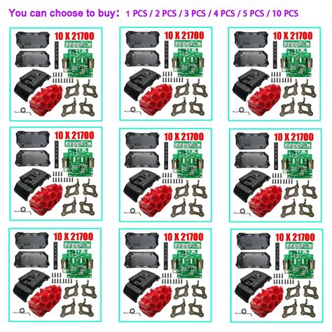 리튬 이온 배터리 플라스틱 케이스 pcb 충전 보호 회로 기판 쉘 bosch 18v bat610 bat609 bat618g