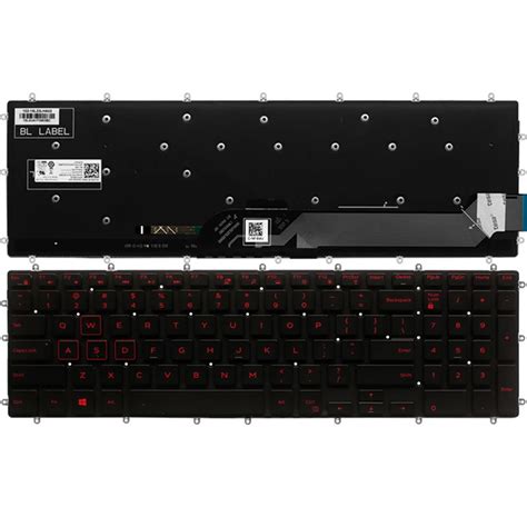 New US Laptop Keyboard For Dell Inspiron 7567 7566 7577 7587 7570 7580