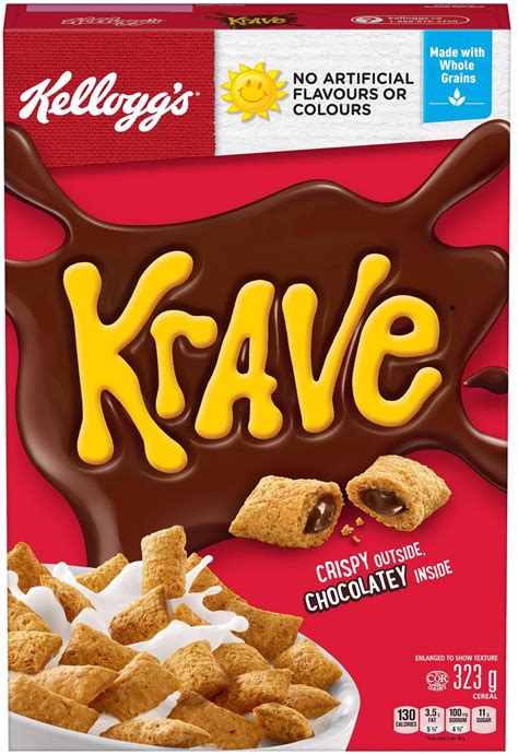 Kelloggs Krave Chocolate Flavour Cereal 323g Canadianfoodtousa