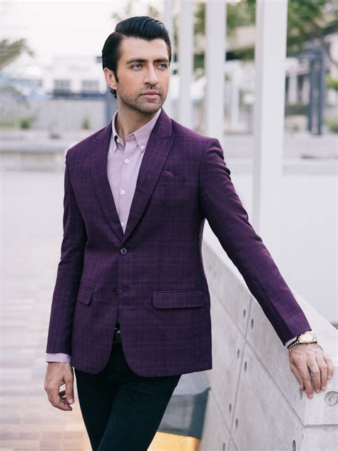 Edenrobe Mens Light Maroon Blazer Emtb22 6832 Edenrobe Pakistan