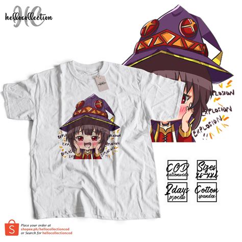 Konosuba Megumin Design 01 Anime Shirt Hellocollectioncod Shopee Philippines