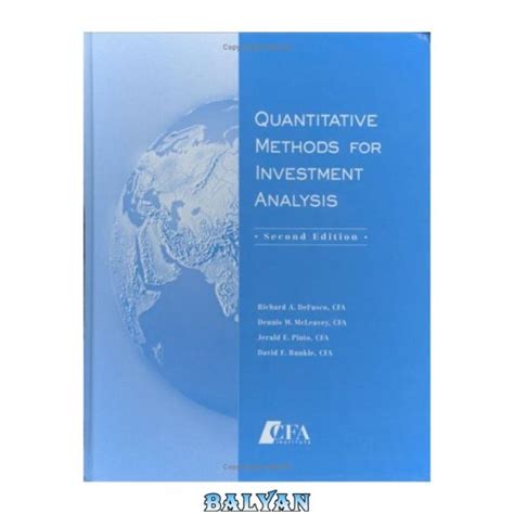 دانلود کتاب Quantitative Methods For Investment Analysis بلیان
