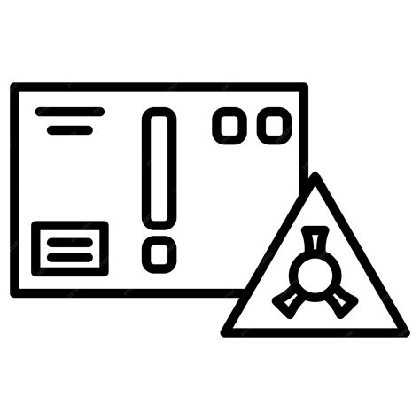 Ilustración Del Vector De Las Mercancías Peligrosas Vector Premium