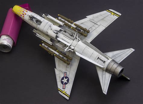 F 8 Crusader Usn 1 72 Academy Ready For Inspection Aircraft