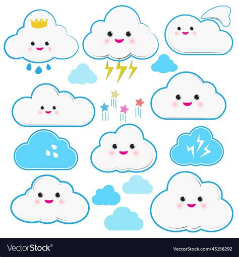 Face Clouds Cute Wallpaper