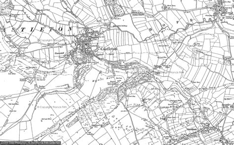 Historic Ordnance Survey Map Of Castleton 1880 1897