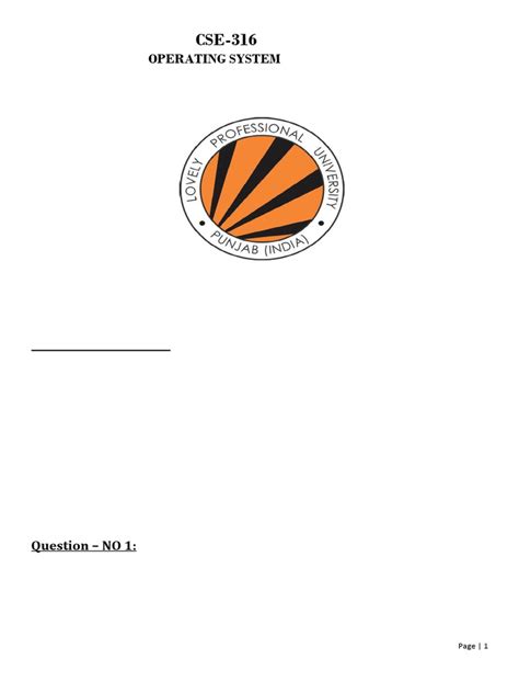 Submitted By Operating System Pdf