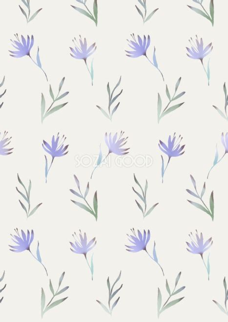 おしゃれ水彩風花柄ボタニカル柄植物背景イラスト無料 フリー87297 素材good