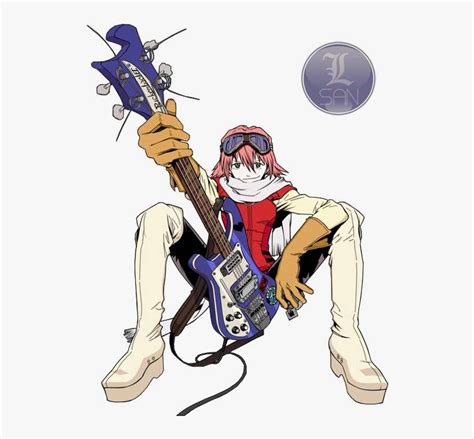 Picture Haruko Haruhara Flcl Guitar Anime Art 24x18 Print Poster Png