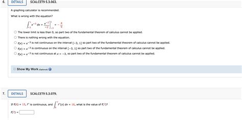 Solved A graphing calculator is recommended. What is wrong | Chegg.com