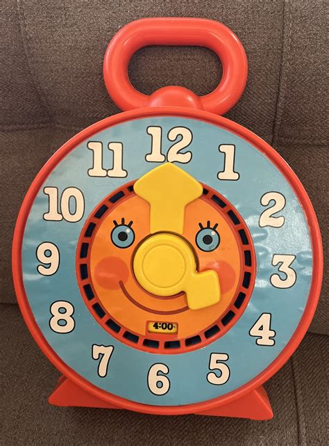 Vintage 1981 Mattel Learning Toy Clock No Pull String Ebay