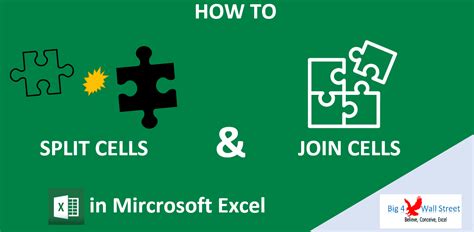 Split And Join Cells In Excel Template Efinancialmodels
