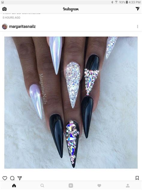 Pin By Unique Naja On Stiletto Nail Art Nail Designs Bling Stiletto