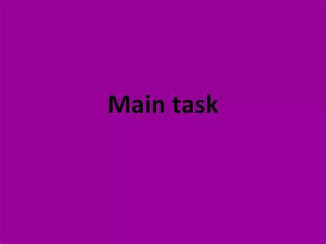 Main Task Ppt Rock Music Music