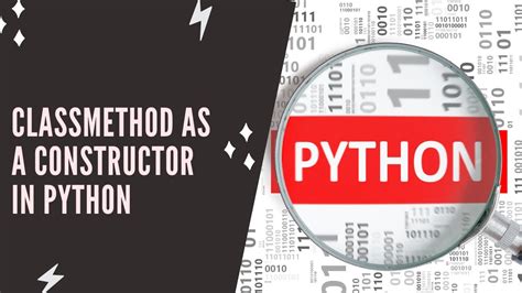 Classmethod As An Alternative Constructoroops Python Tutorials For